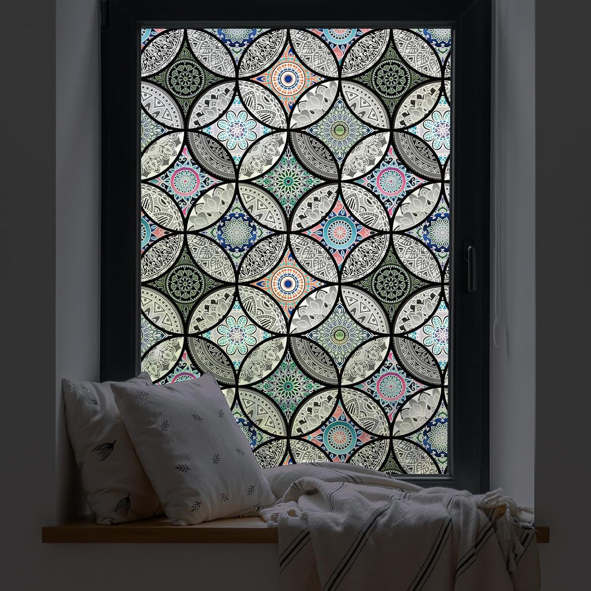 Static window Film privacy for Home Decor decorative stained glass ...